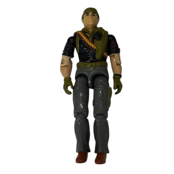 Vintage GI Joe TUNNEL RAT Action Figure with Black and Gray Outfit
